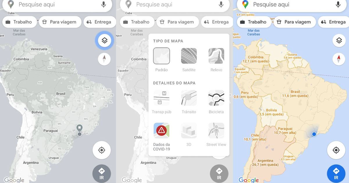 Covid-19 no Google Maps : Revista Pesquisa Fapesp